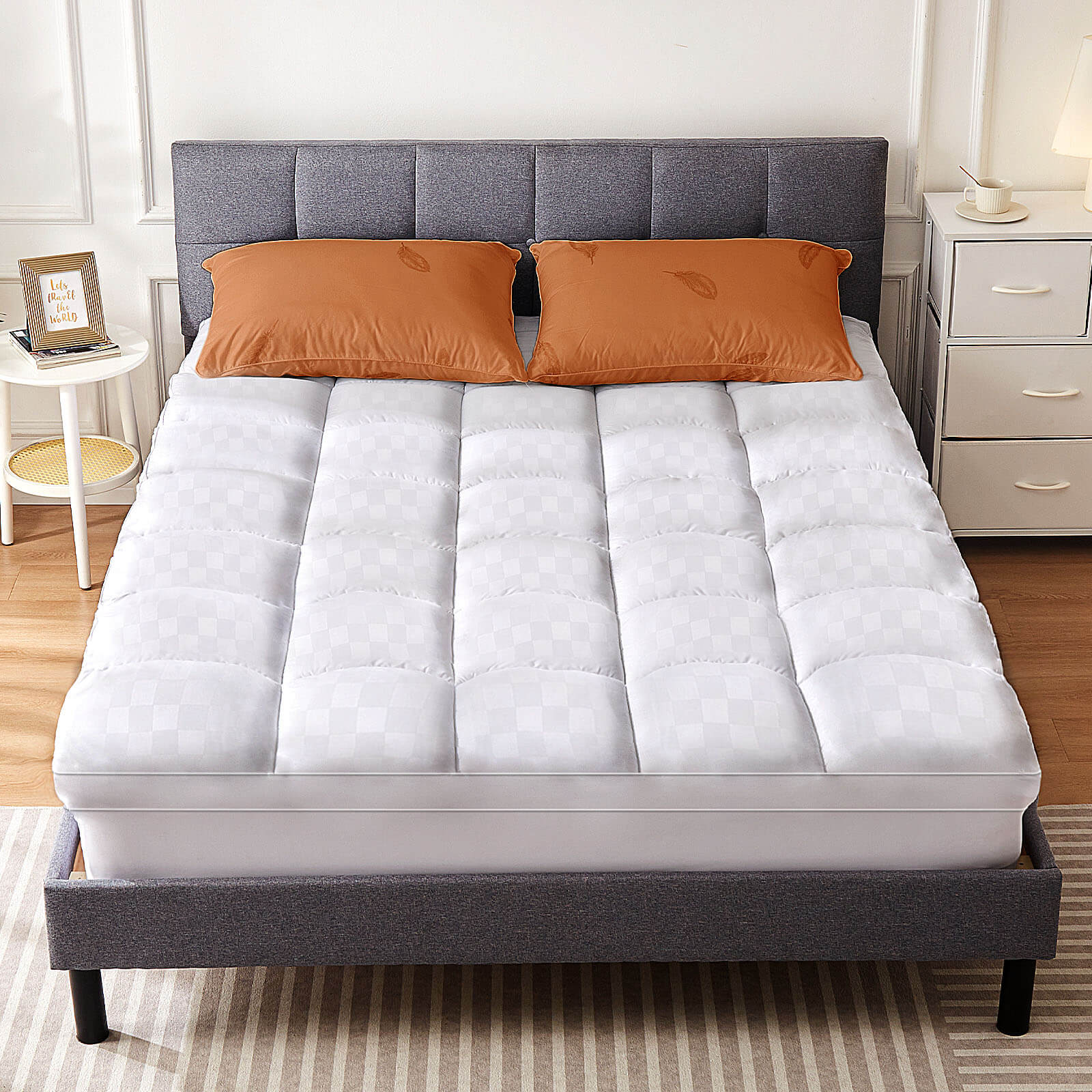 edx Mattress Topper Twin, Extra Thick Bed Topper for Hot Sleepers